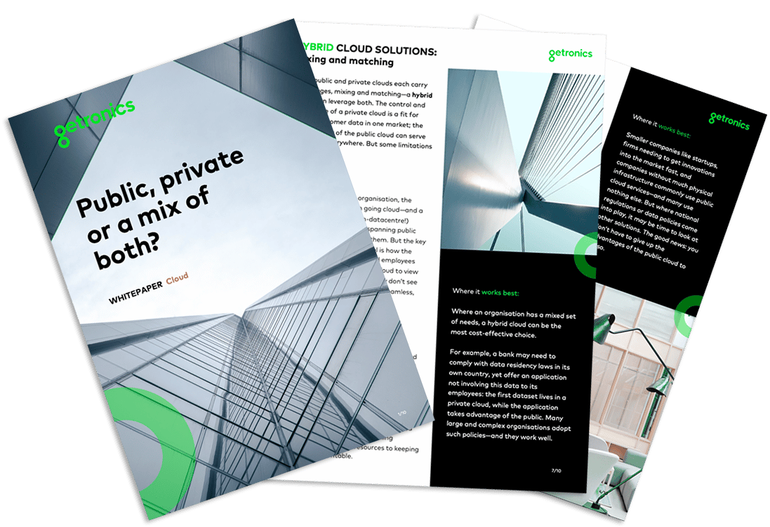 Build and manage the right mix of business Cloud services - Getronics